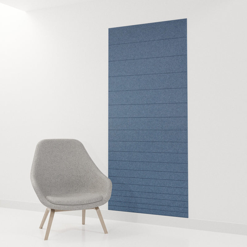 Hush Clad Acoustic Wall Panels - Accordion Gradient – Kanopi by Armstrong