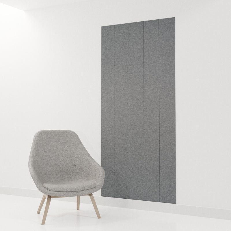Hush Clad Acoustic Wall Panels - Vim Wide Vertical – Kanopi by Armstrong