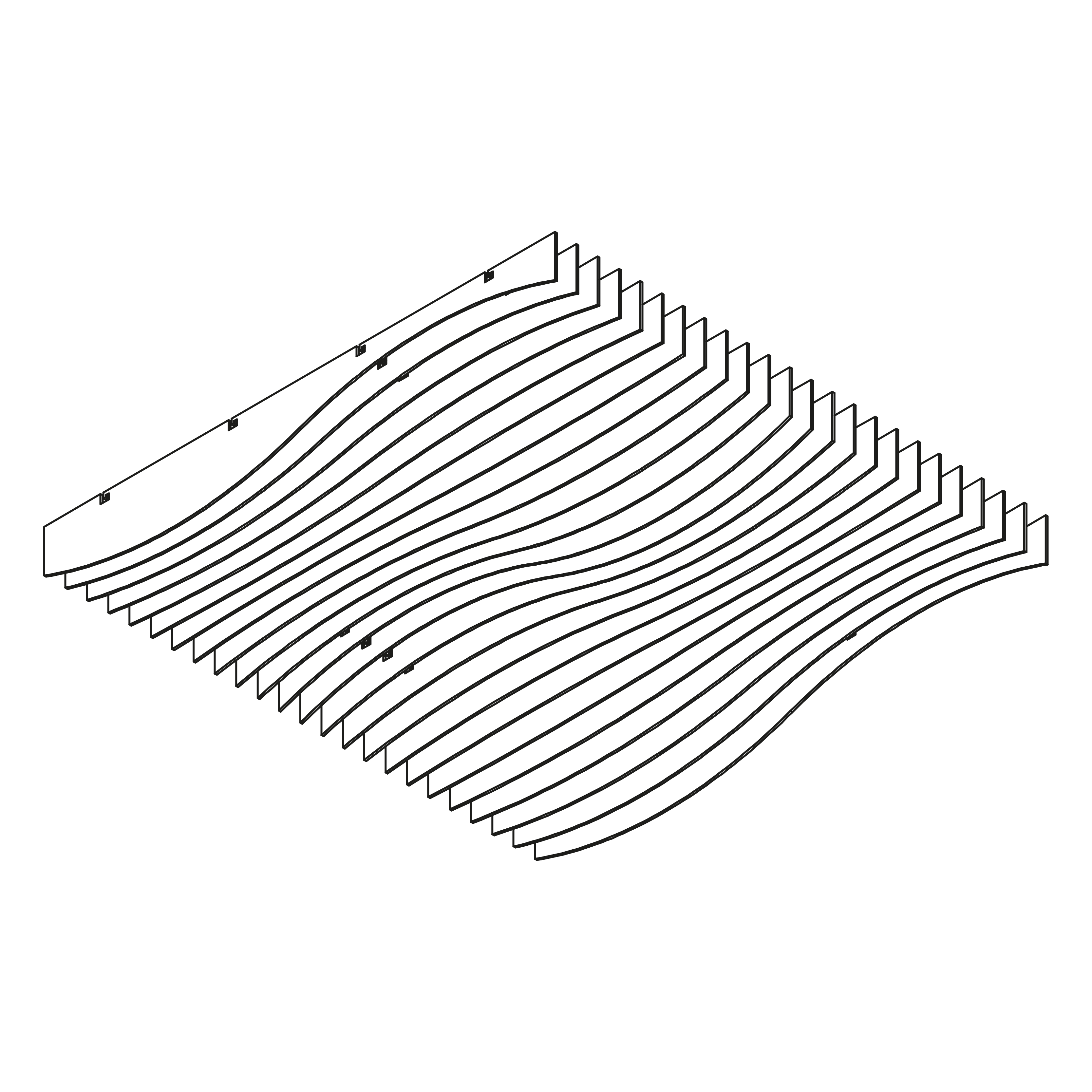 FELTWORKS Blades - HookOn 8' Ebbs & Flows Kit – Kanopi by Armstrong