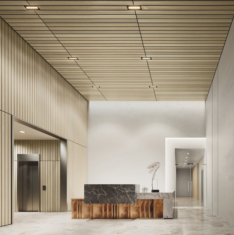 WOODWORKS Linear Solid Wood Panels – Kanopi by Armstrong